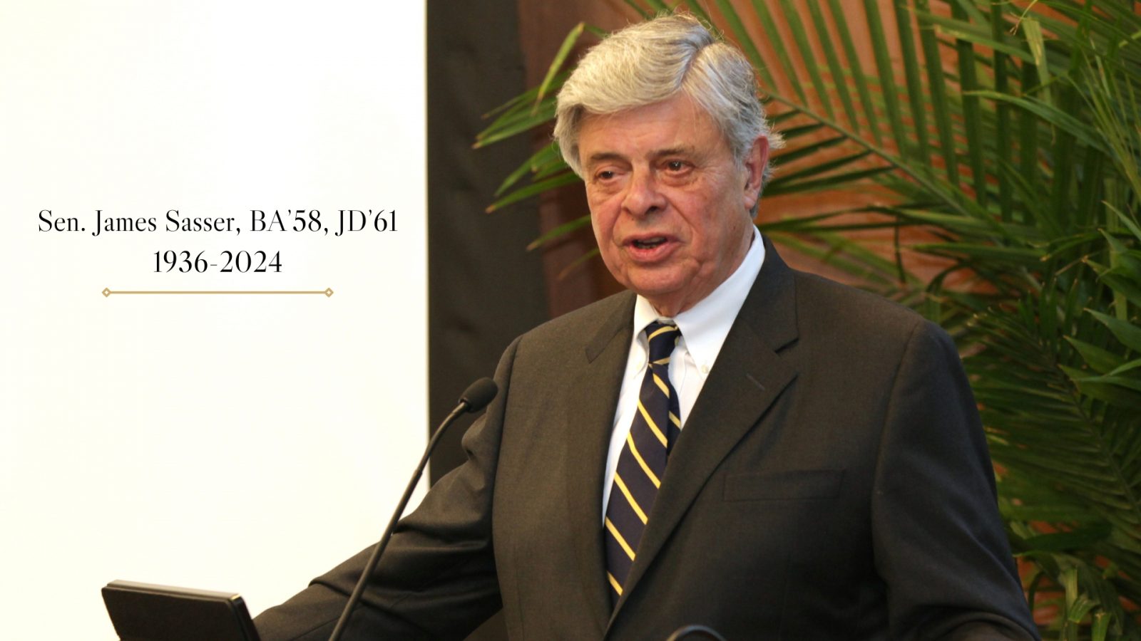 U.S. senator and ambassador Jim Sasser, BA’58, JD’61, dies at 87 ...