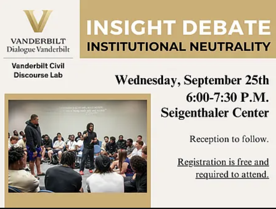 Dialogue Vanderbilt and the Civil Discourse Lab launch new debate ...