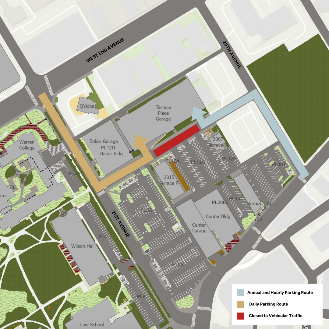 Portion of Terrace Place to close July 9–11; garage will host annual ...